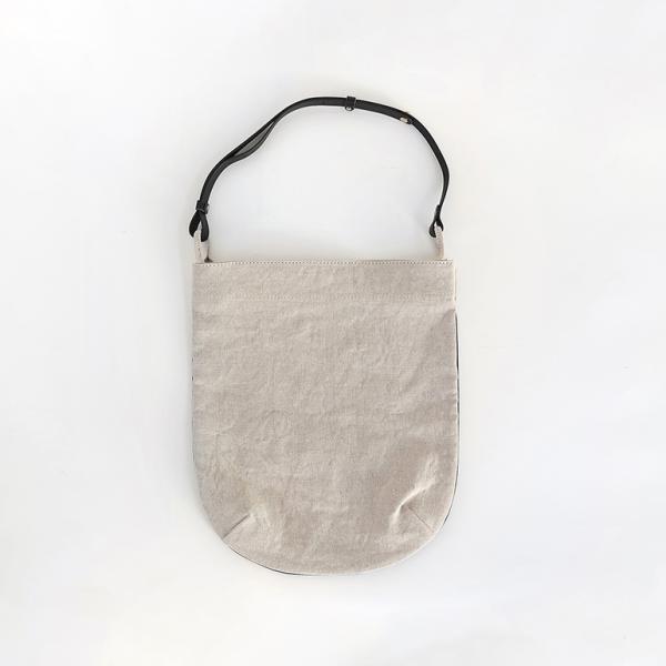 ショルダーバッグ A4  縦型 リネン 麻 牛革 ナチュラル 斜め掛け ハンドバッグ メンズ レディース 日本製 CLASKA クラスカ Sac de rectangle toile