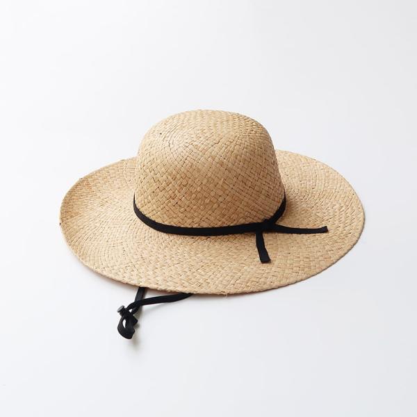 帽子 ラフィア ハット 日よけ レディース おしゃれ 紐付き サイズ調整 CLASKA クラスカ RAFFIA HAT SOLEIL 大人用