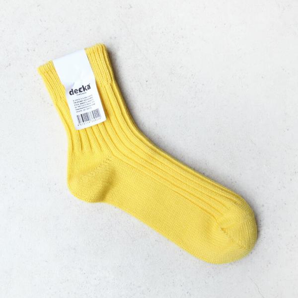 リブソックス  靴下 ショート丈 ローゲージ スニーカー サンダル decka quality socks デカクォリティソックス Low Gauge Rib Socks Short Length(3rd Collection)  フェザーグレー
