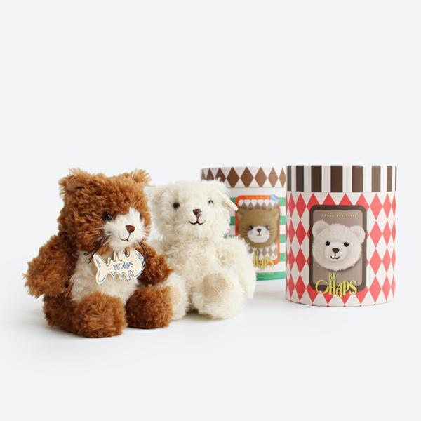 ぬいぐるみ 猫 ネコ クマ ギフトボックス オランダ リサイクル素材 B.T. CHAPS ビーティーチャップス Mini Bear/Mini Cat 12cm in Giftbox