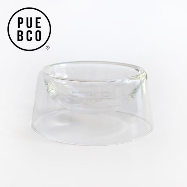 ペットボウル フードボウル ペット用食器 PUEBCO プエブコ 耐熱ガラス おしゃれ 電子レンジ 食洗機 BOROSILICATE GLASS PET BOWL