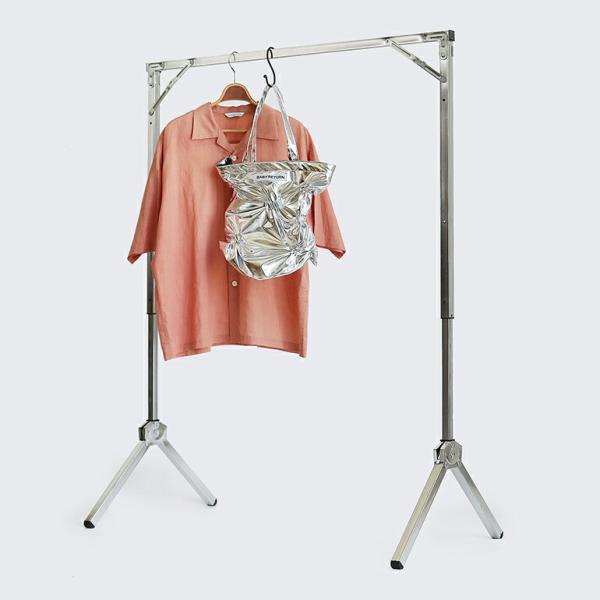 ハンガーラック 折り畳み 高さ調節 スチール おしゃれ ポストジェネラル POST GENERAL  エキシビション フォルダブル