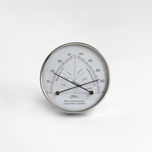 温度計 湿度計 温湿度計 アナログ サーモメーター ハイグロメーター 壁掛け 卓上 おしゃれ ドイツ製 フィッシャー Fischer Comfortmeter &amp; Stand Pin  スタンドピン付き