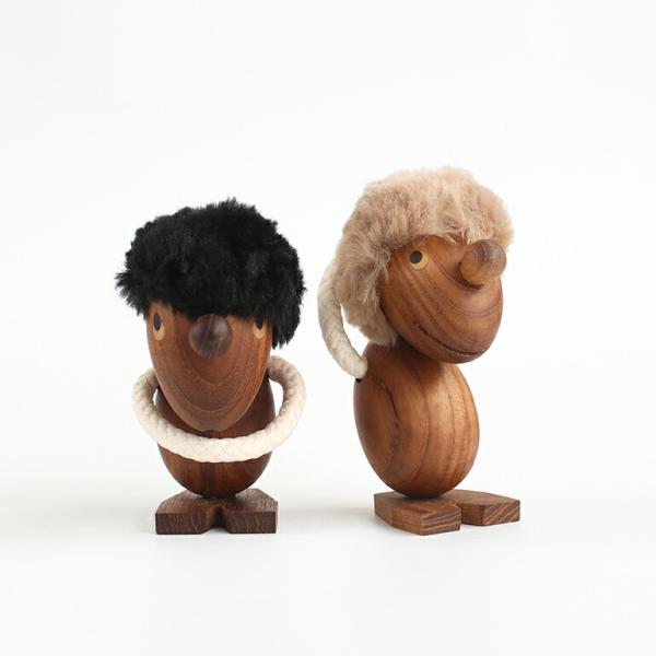 オブジェ 置物 ハンス・ボーリン 復刻 木製 北欧 デンマーク ARCHITECTMADE アーキテクトメイド OPTIMIST PESSIMIST オプティミスト ペシミスト