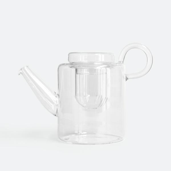 ティーポット ガラス イタリア 手吹きガラス 500ml ICHENDORF MILANO イッケンドルフ ミラノ PIUMA Tall Tea Pot with filter ピウマ ガラス ティーポット 3点セット トール