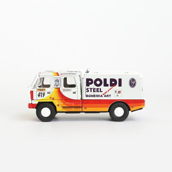ミニカー トラック モータースポーツ 1/43 ダカール・ラリー ブリキ カーオブジェ 玩具  チェコ DETAIL ディテール KOVAP コバップ Tatra 815 Dakar 1996 Poldi