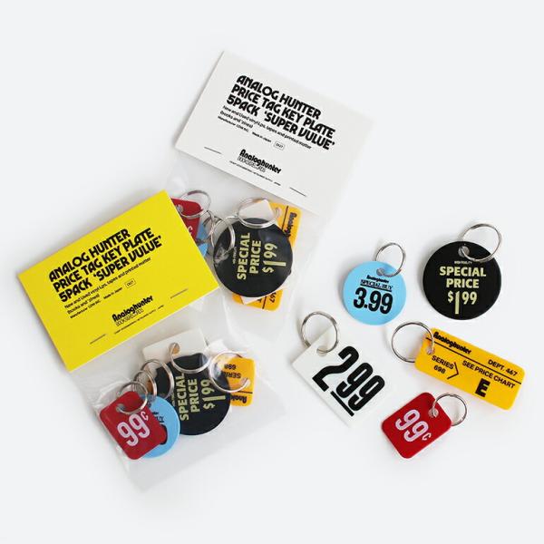 キーホルダー タグ セット CANDY DESIGN&amp;WORKS キャンディデザイン&amp;ワークス Analog Hunter Price Tag Key Plate ディスカウントステッカー