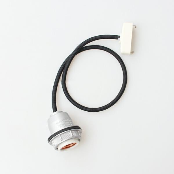 PACIFIC FURNITURE SERVICE[パシフィックファニチャーサービス]SOCKET&amp;CORD ブラック(50cm)SOCKET&amp;CORD レッド(50cm)[ソケットコード 口金E26 100W 角型引掛けシ...