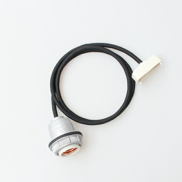PACIFIC FURNITURE SERVICE[パシフィックファニチャーサービス]SOCKET&amp;CORD ブラック(1m)SOCKET&amp;CORD レッド(50cm)[ソケットコード 口金E26 100W 角型引掛けシーリ...