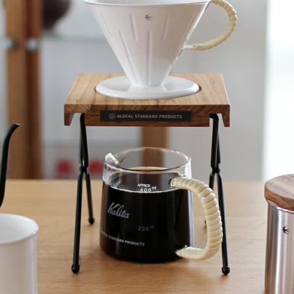 GLOCAL STANDARD PRODUCTS[グローカルスタンダードプロダクツ]GSP ドリップスタンド[チーク材 高さ調整 折りたたみ 持ち運び 収納袋付 シンプル スタイリッシュ コーヒーグッズ アウトドア]☆