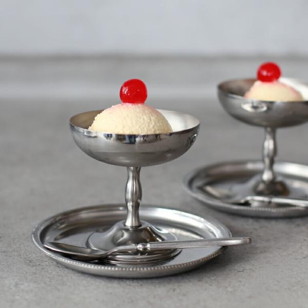 MOTTA[モッタ]アイスクリームカップ[デザートカップ ステンレス イタリア製 業務用食器 喫茶店]☆