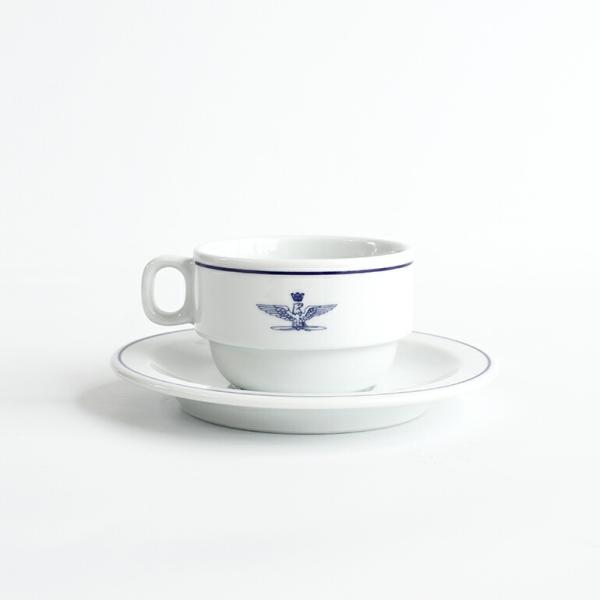 カップ＆ソーサー ミリタリー イタリア空軍 イタリア製スタッキング Richard Ginori リチャードジノリ デッドストック A.M.I.