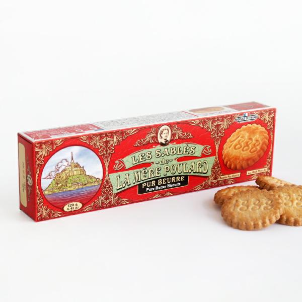 サブレ クッキー 焼き菓子 フランス 発酵バター モン・サン＝ミッシェル ギフト La Mere Poulard ラ・メール・プラール サブレピュールブール 16枚入