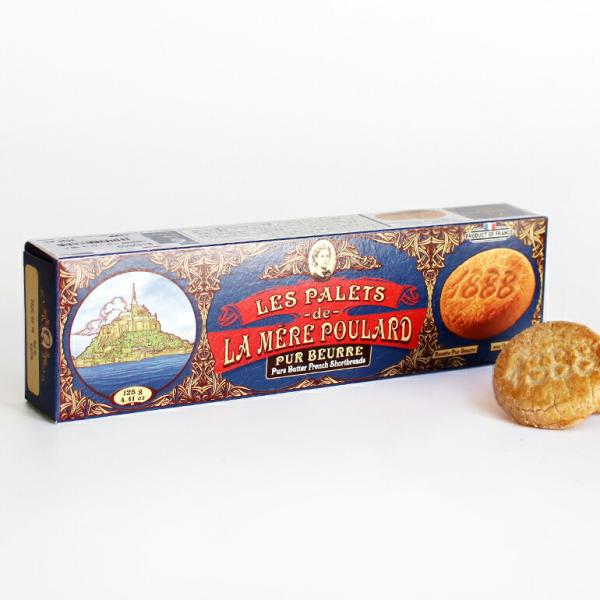 クッキー 厚焼き 発酵バター フランス産 おしゃれ ギフト La Mere Poulard ラ・メール・プラール パレピュールブール 8枚入
