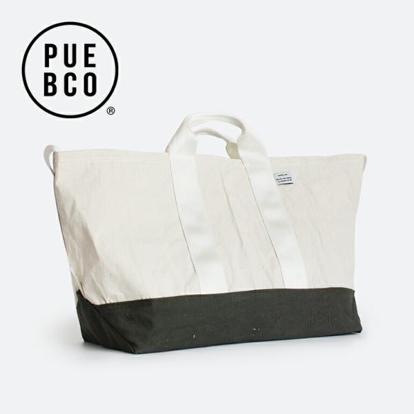 トートバッグ ショルダーバッグ 2way PUEBCO プエブコ ヴィンテージ生地 おしゃれ 大きめ LAMINATED FABRIC x VINTAGE FABRIC BAG 60x30