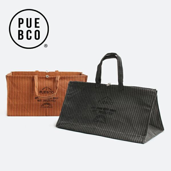 トートバッグ キャンバス 大きめ PUEBCO プエブコ アウトドア 収納 ワックスコーティング WAXED CANVAS LARGE BAG ワックス ラージ バッグ