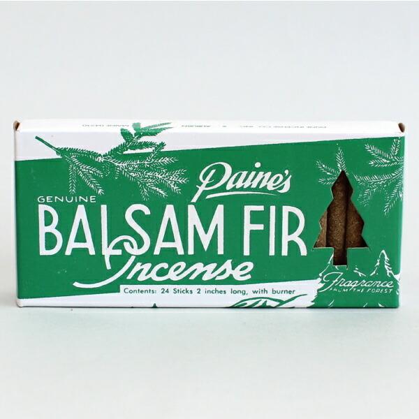 Paine Products Inc.[ペインプロダクツインク]BALSAM FIR STICK(green)[お香 インセンス スティック 木製スタンド付 バルサムモミ 24個 リラックス リフレッシュ アメリカ製]☆
