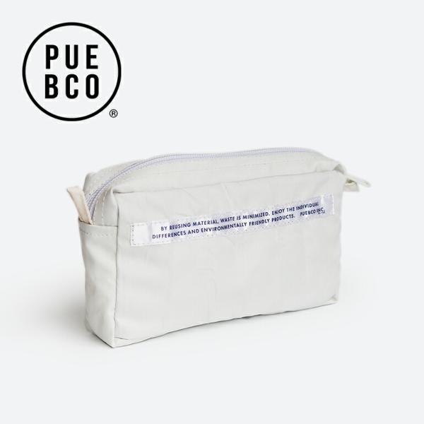 ポーチ おしゃれ ユニセックス PUEBCO プエブコ リサイクル素材 リメイク ハンドメイド ホワイト SNOW JACKET CONVERTED TO POUCH