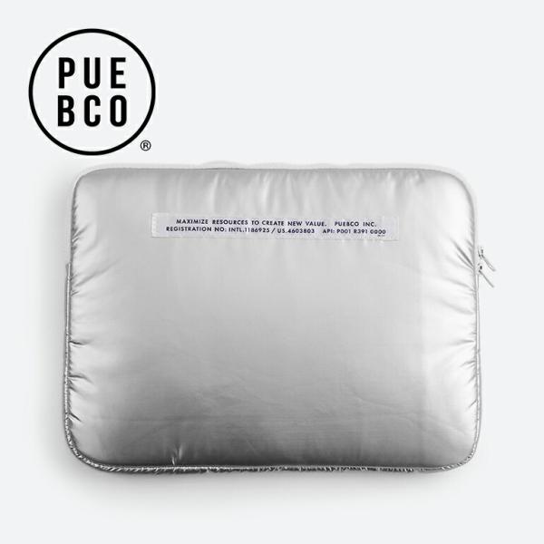 PCケース タブレットケース ラップトップケース 13インチ PUEBCO プエブコ メタリック シルバー おしゃれ SPACE STYLE LAPTOP CASE / 13"