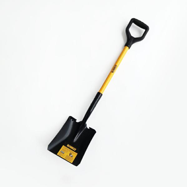 スコップ ショベル スチール アメリカ USA ガーデニング 園芸 DEWALT デウォルト スクエアショベル ファイバーDグリップ