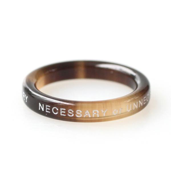 指輪 リング メンズ レディース ボタンリング Necessary or Unnecessary  ネセサリーオアアンネセサリー プラスチック 11号 13号 15号 BUTTON RING 2 マーブル