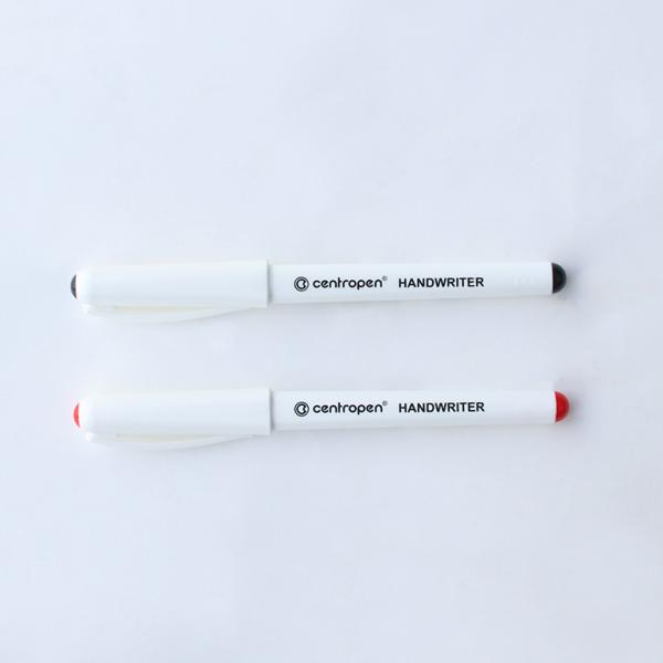 サインペン 水性 黒 赤 細字 0.5mm 三角 チェコ おしゃれ centropen セントロペン エルゴライナー4651M