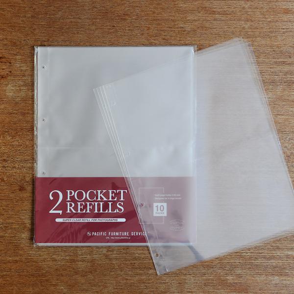 PACIFIC FURNITURE SERVICE[パシフィックファニチャーサービス]P.F.S. 2 POCKET REFILLS クリアポケットリフィル （10枚入り）