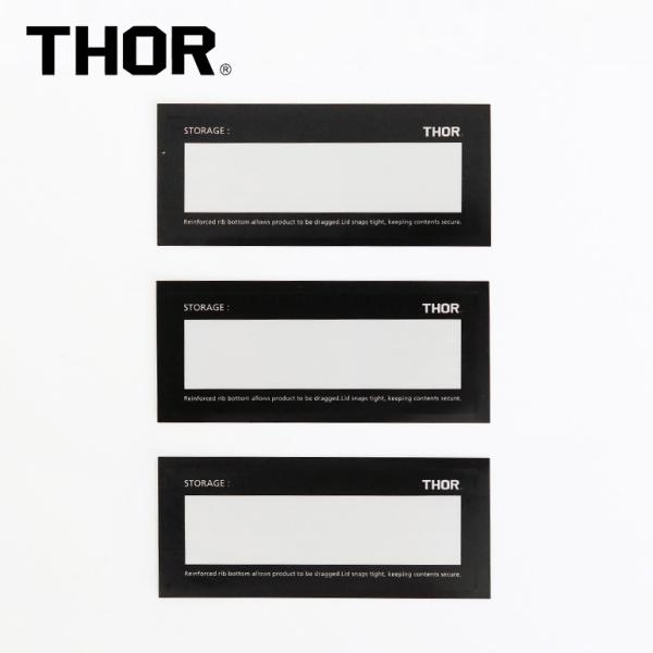 THOR ソー ステッカー ラベル 耐水 Document Sticker Large 3枚入り ガレージ アウトドア  コンテナ用