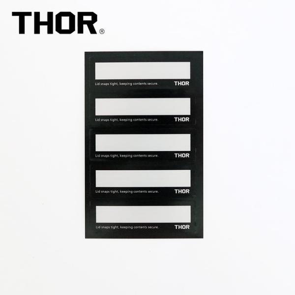 THOR ソー ステッカー ラベル 耐水 Document Sticker Small 5枚入り ガレージ アウトドア  コンテナ用