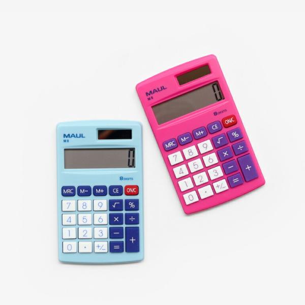 電卓 おしゃれ ミニ 8桁 ソーラードイツ コンパクト カラフル MAUL マウル カリキュレーター ポケット