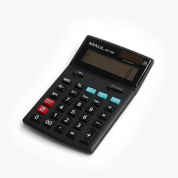 電卓 角度 変更 おしゃれ 12桁 ソーラー ドイツ MAUL マウル 電卓 スタンド