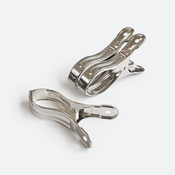 クリップ ステンレス 洗濯バサミ 袋留め 耐久性 3個入り セット BUFF バフ Stainless Steel Clip Mサイズ