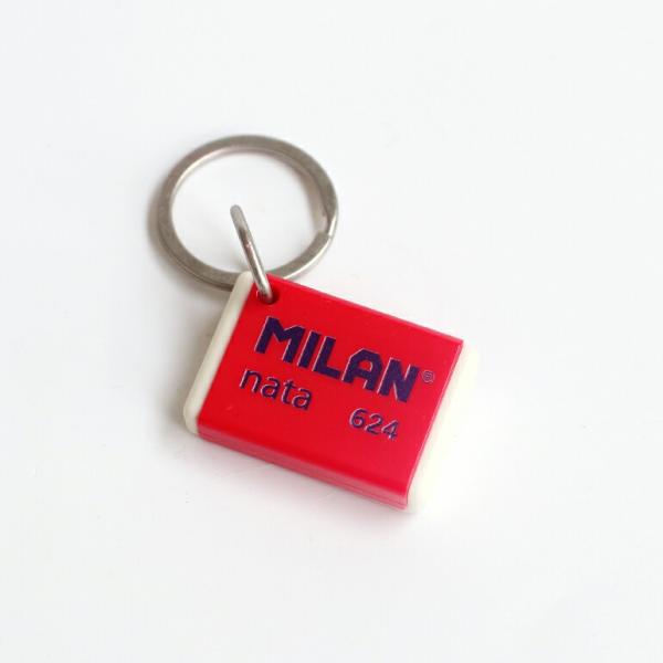 キーホルダー 文房具 消しゴム スペイン MILAN ミラン nata 624 コレクション キーリング