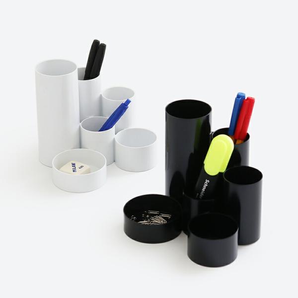 デスクオーガナイザー 卓上 ペン立て 小物収納 デスク収納 ドイツ プラスチック シンプル MAUL マウル tubo