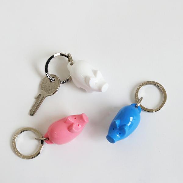 キーホルダー ブタ デンマーク おしゃれ リサイクルプラスチック サステナブル シンプル レトロ So Danish キーチェーンCUTIE