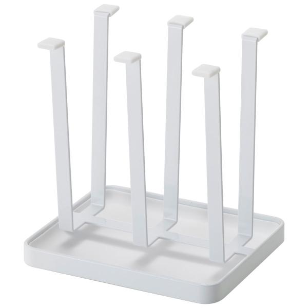 ・ブランド：YAMAZAKI（山崎実業）/日本・ジャンル：コップスタンド・主な素材：スチール ユニクロメッキ 粉体塗装（本体）/ポリプロピレン（水受けトレイ）/シリコーン（滑り止めキャップ）・サイズ：約W160xD130xH170mm・対応...