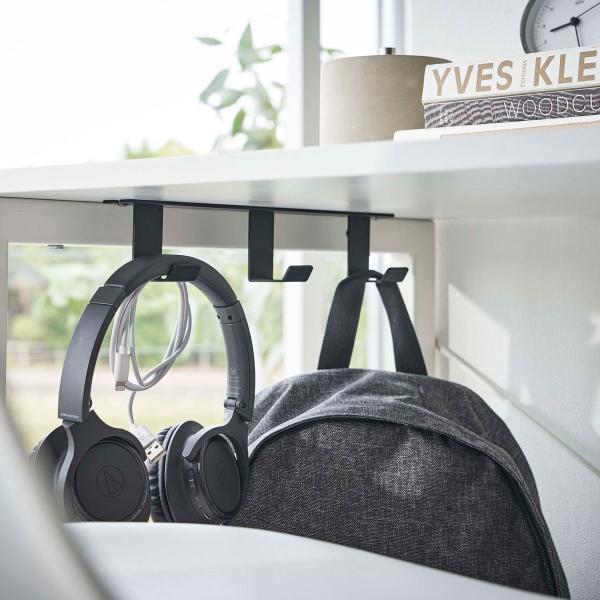 ・ブランド：YAMAZAKI（山崎実業）/日本・ジャンル：収納フック・主な素材：スチール 粉体塗装・生産国：中国・サイズ：約W275xD60xH55mm・重量：約368g・耐荷重：約2.5kg（フック1つあたり）・内容物：本体/木ネジ x3...