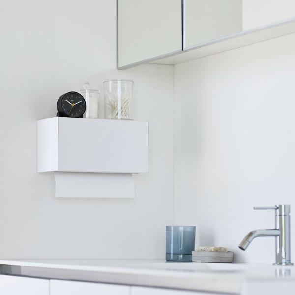 ・ブランド：YAMAZAKI（山崎実業）/日本・ジャンル：ペーパータオルディスペンサー・主な素材：ABS樹脂・生産国：中国・サイズ：約W260xD135xH136mm（本体）/約H263mm（蓋開口時）/約W253xD120xH3mm（トレ...