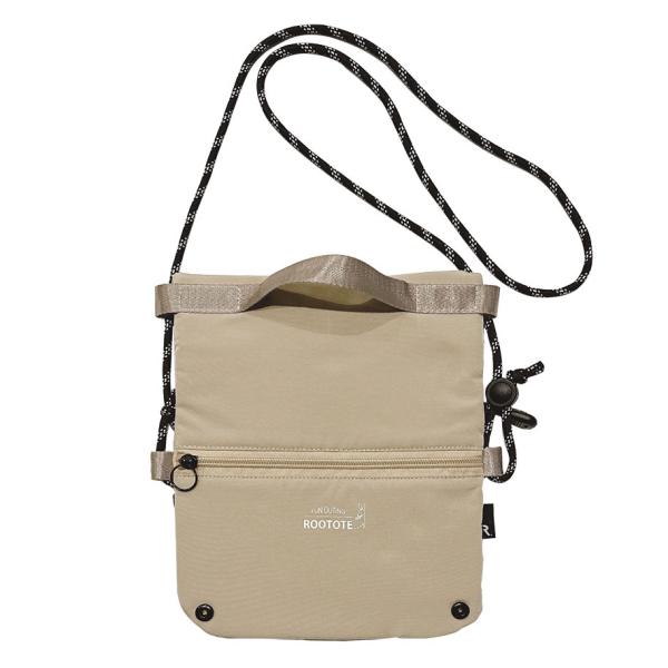 ・ブランド：ROOTOTE（ルートート）/日本・ジャンル：トートバッグ・主な素材：綿/ドットボタン・生産国：インド・サイズ：約W205xH245mm（本体）/約L140mm（持ち手）/約L1400mm（ショルダー最長）・重量：約120g・ポ...