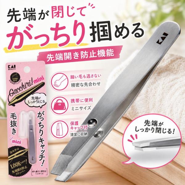 【JAN】4901601076035【内容・数量】1 個【仕様】材質:シリコーン, ステンレス鋼／色:シルバー／スタイル:シルバー(ミニサイズ)／商品の重量:11 グラム／長さ約65mm／ミニサイズ／先端は斜めの形状／毛をしっかりとつかめる...