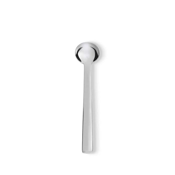 商品名：RUNDES MODELL モカスプーンブランド：ALESSI（アレッシィ）デザイナー：Josef Hoffmann（ヨーゼフ・ホフマン）サイズ：約 長さ 10 cm素　材：18/10ステンレス鋼※食洗器：不可※メーカー化粧箱はござ...