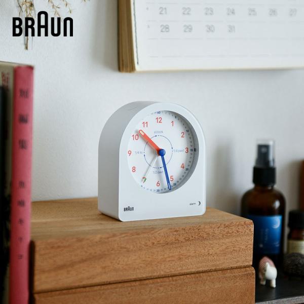 商品名：タイムティーチャー アラームクロックブランド：BRAUN（ブラウン）サイズ：約 高さ 9.7 cm × 幅 8.2 cm × 奥行 4.2 cm重　さ：約 125 g素　材：プラスチック機　能：アラーム/スヌーズ/ライトムーブメント...