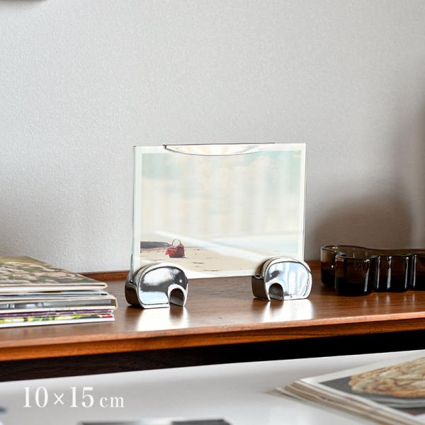 商品名：ELEPHANTピクチャーフレーム 10x15cmブランド：Georg Jensen（ジョージジェンセン）サイズ：約 幅 15cm × 高さ 10cm 奥行 2.3cm素　材：ステンレススティール（ミラー仕上げ）制　作：2022※ご...