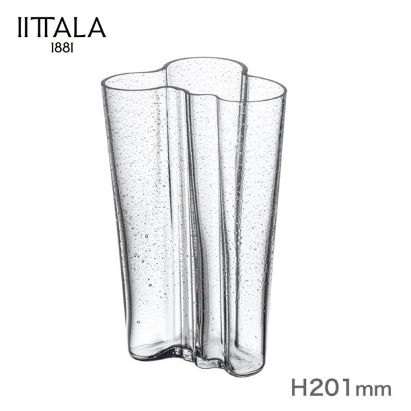 商品名：アルヴァ・アアルト コレクション ベース 201mm バブル クリアブランド：iittala（イッタラ）デザイナー：Alvar Aalto（アルヴァ・アアルト）サイズ：約 幅 12.3 cm（最大） × 高さ 20.1 cm材　質：...