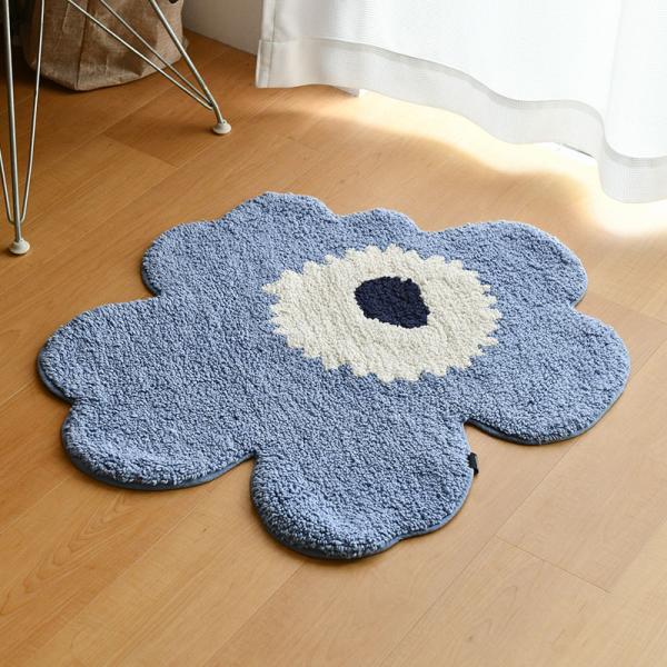 商品名：Unikko バスマットブランド：marimekko（マリメッコ）テキスタイルデザイン：Maija Isolaサイズ：約 縦 69.5 cm × 横 74 cm素　材：100％ コットン※マリメッコのバスマットはハンドメイドのため、...