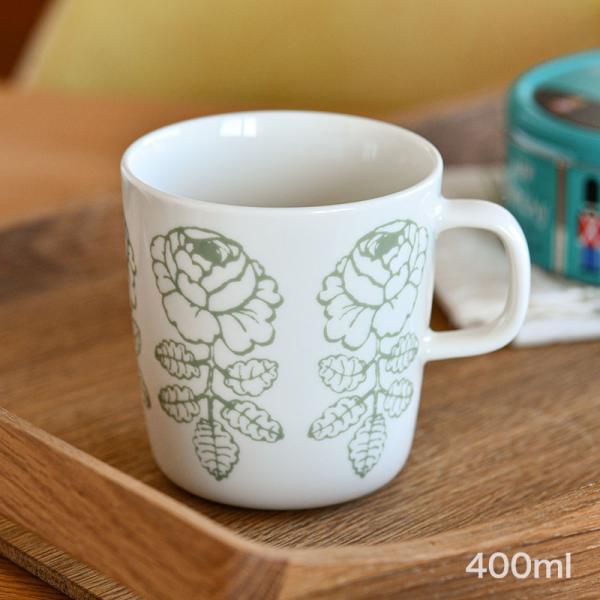 商品名：Vihkiruusu マグカップ 400mlブランド：marimekko（マリメッコ）テキスタイルデザイン：Maija Isolaサイズ：約 直径 9.5 cm × 高さ 10 cm／容量 400 ml材　質：磁器※食洗器、冷凍庫、...