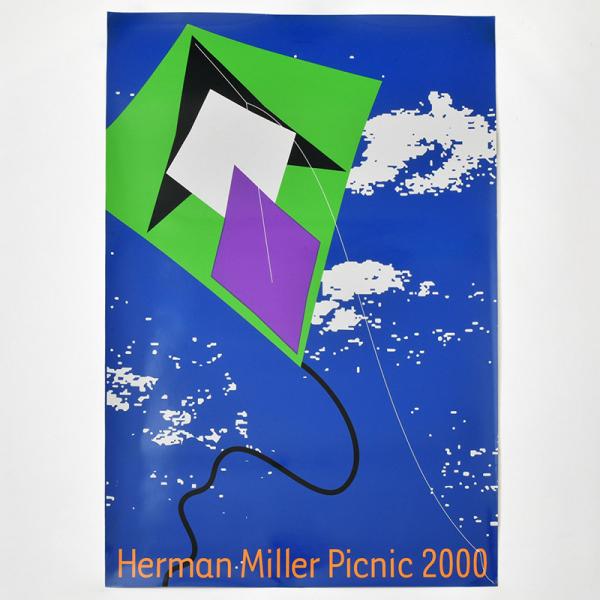 商品名：ポスター Herman Miller 2000 ピクニック Kathy Stanton Kiteサイズ：約 縦 91.5 cm × 横 61 cm※長期保管品のため、傷、スレ、シミ、シワ、変色、汚れ、破れなどがある場合がございます。...