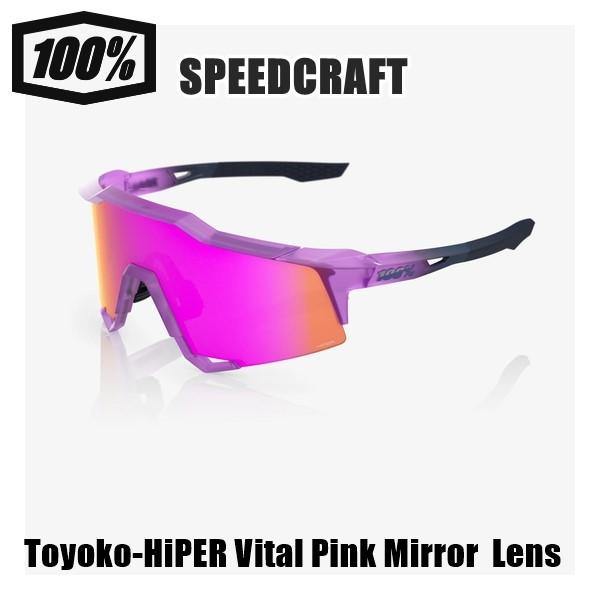 100% ワンハンドレッド SPEEDCRAFT Toyoko-HiPER Vital Pink Mirror  Lens サングラス スポーツ 自転車 野球Speedcraftは、象徴的な外観と100Percentの最先端技術を融合させ、...