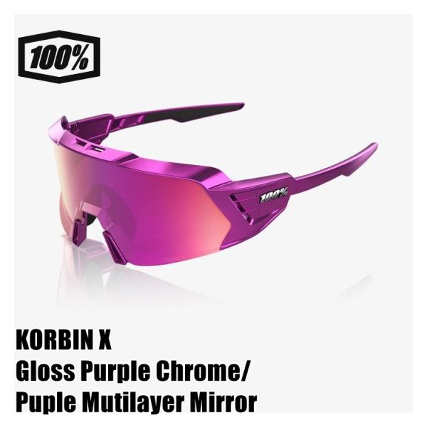 100% ワンハンドレッド KORBIN X Gloss Purple Chrome /Puple Mutilayer Mirror サングラス スポーツ 自転車 野球最先端のイノベーションと、時代を超えたサイクリングの精神が融合。豊かなサ...
