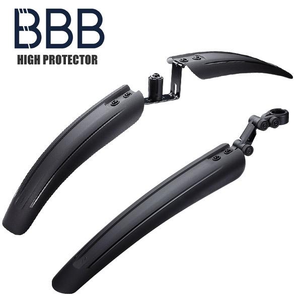 BBB ビービービー フェンダー ハイプロテクター BFD-15F 24/26 フロント リア 泥よけ 自転車シートポストにしっかりと取り付け可能な24/26インチ用 フェンダーフロントステアチューブの内径：18.5-25.4ｍｍ●24/2...